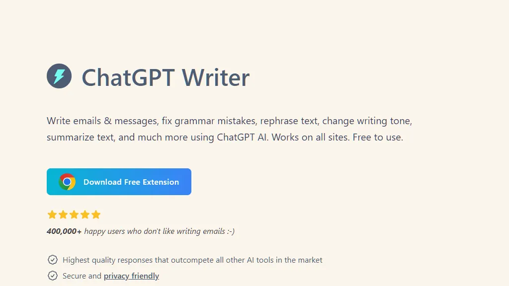 ChatGPT Writer - AI Tools ChatGPT Writer - AI Tools