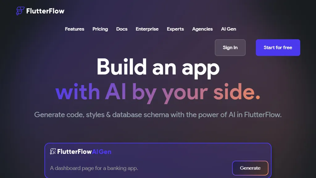 FlutterFlow AI Gen - AI Tools
