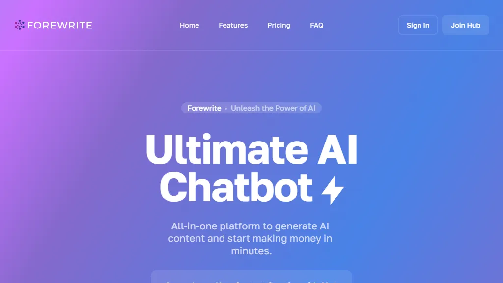 Forewrite - AI Tools